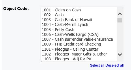 Report Prompts | University of Hawai‘i Foundation